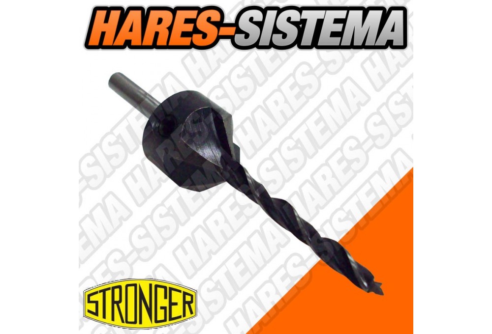 Mecha Biselador para Tornillo Madera 4 mm Stronger - Hares-Sistema
